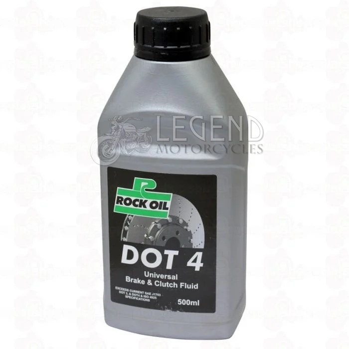 Brake & Clutch Fluid Dot 4 Rock Oil 500ml S1-21 - Legend Motorcycles