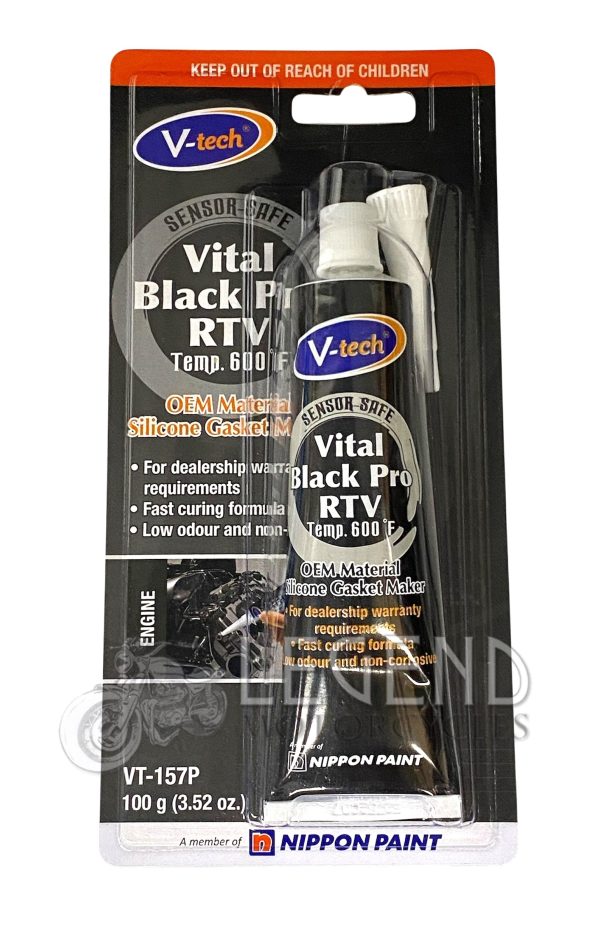 Instant RTV Black Gasket Sealant - Legend Motorcycles